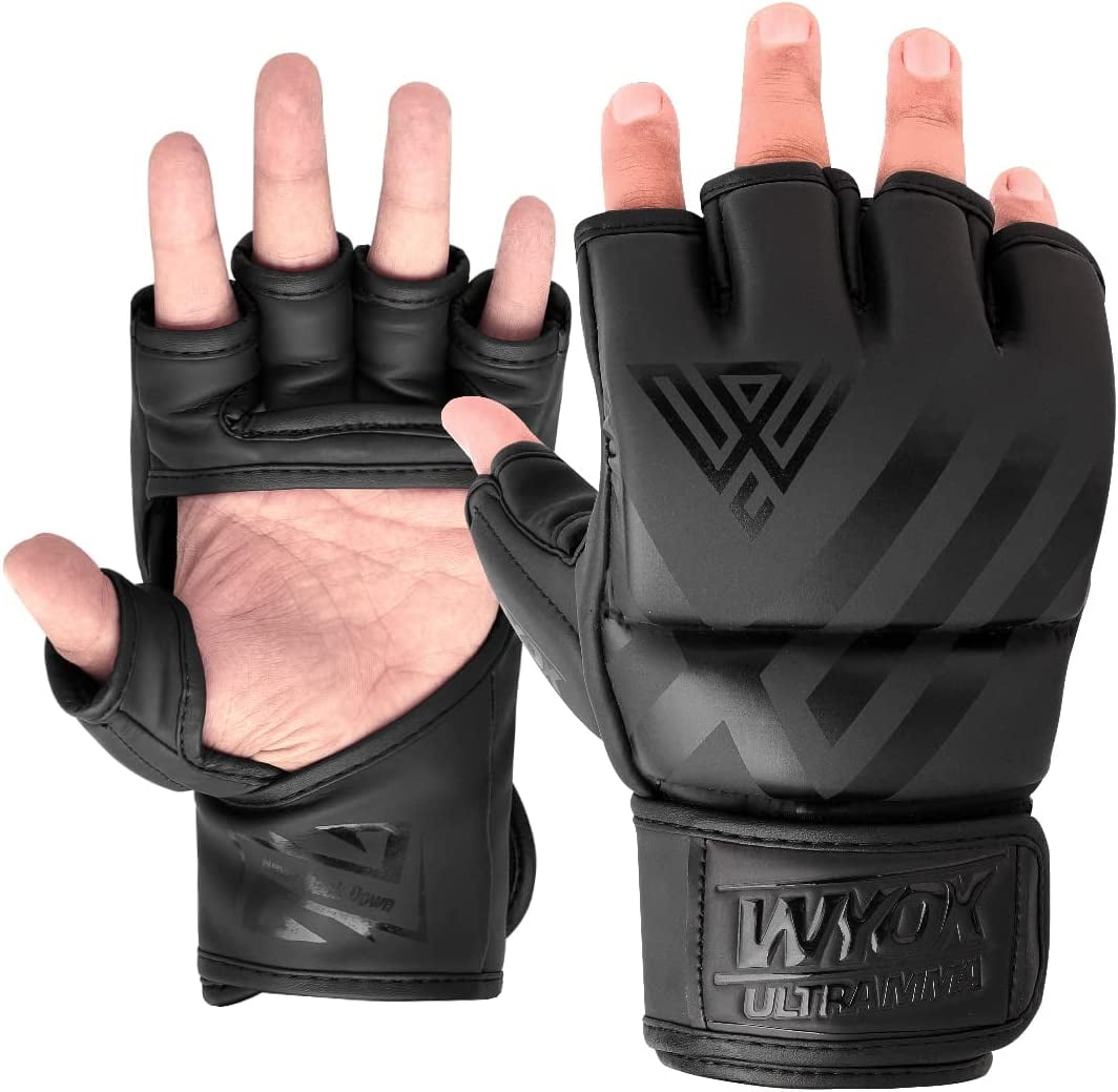 WYOX MMA Gloves Grappling Sparring, Maya Hide Leather, Mixed Martial ...