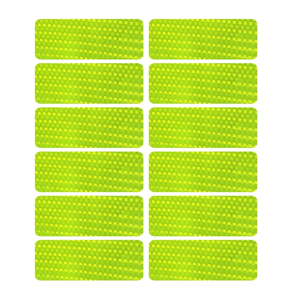 WYQLFSB 12PCS Reflective Bicycle Stickers Saf Ety Adhesive Tape for ...