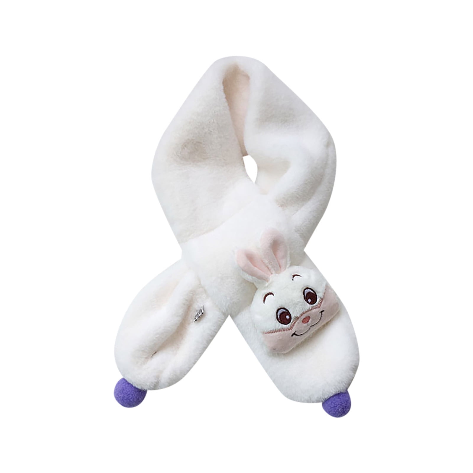 WYQLFSB 2024 Children's Scarf Autumn Winter Plush Parent Child Cartoon ...