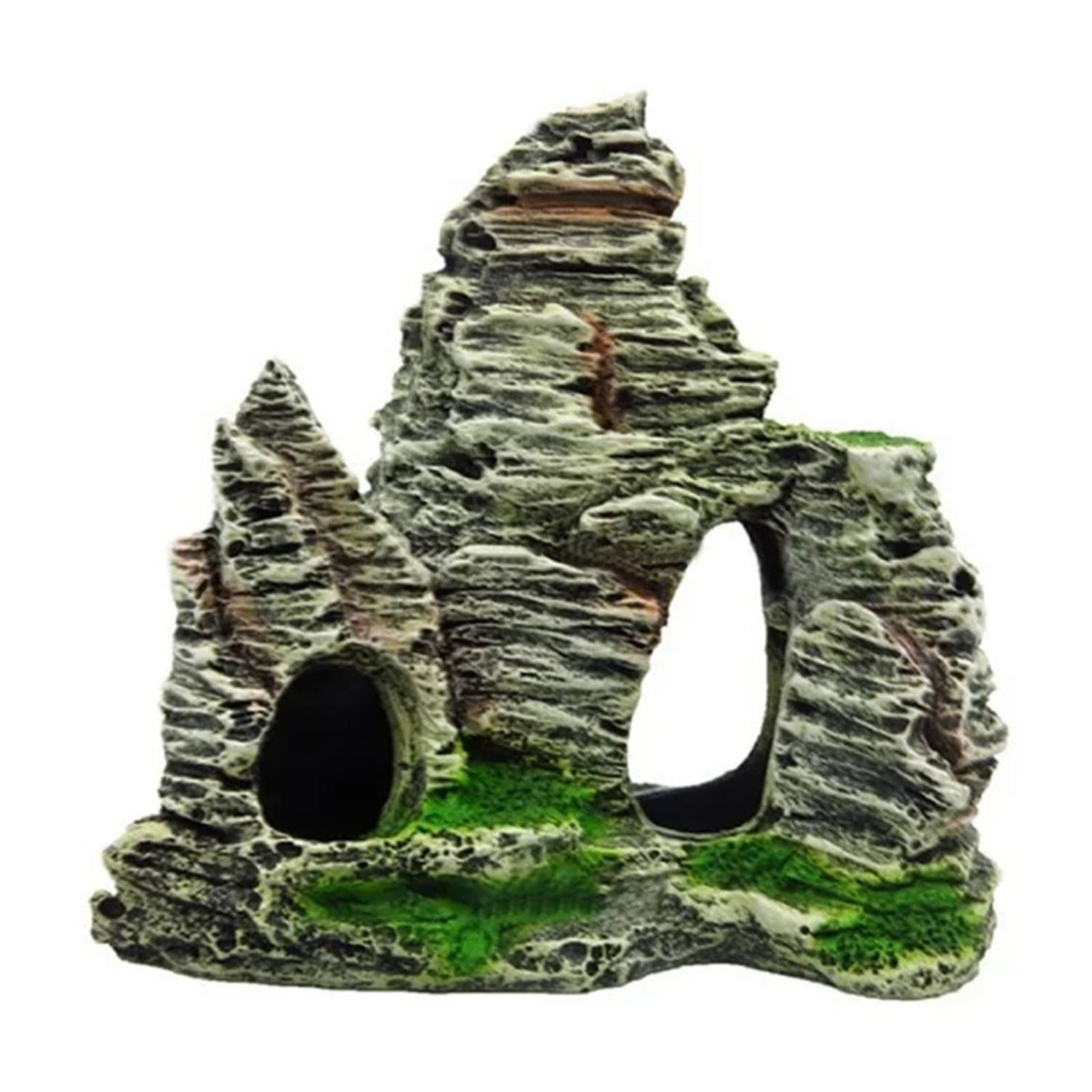 WYQLFSB Aquarium Rockery Aquarium Decorations Large Rock Resin Mountain ...
