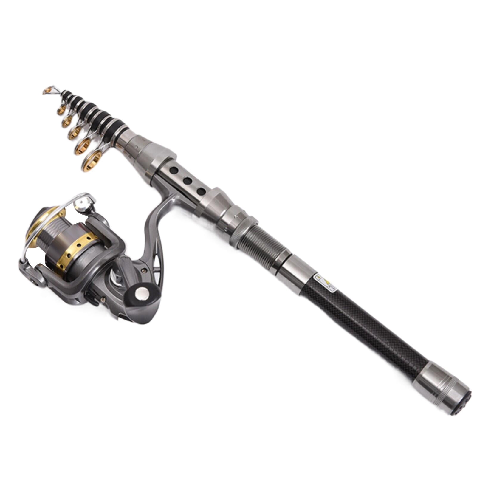 WYQLFSB Fishing Rod Reel Combos High Fiber Telescopic Fishing Pole Full ...
