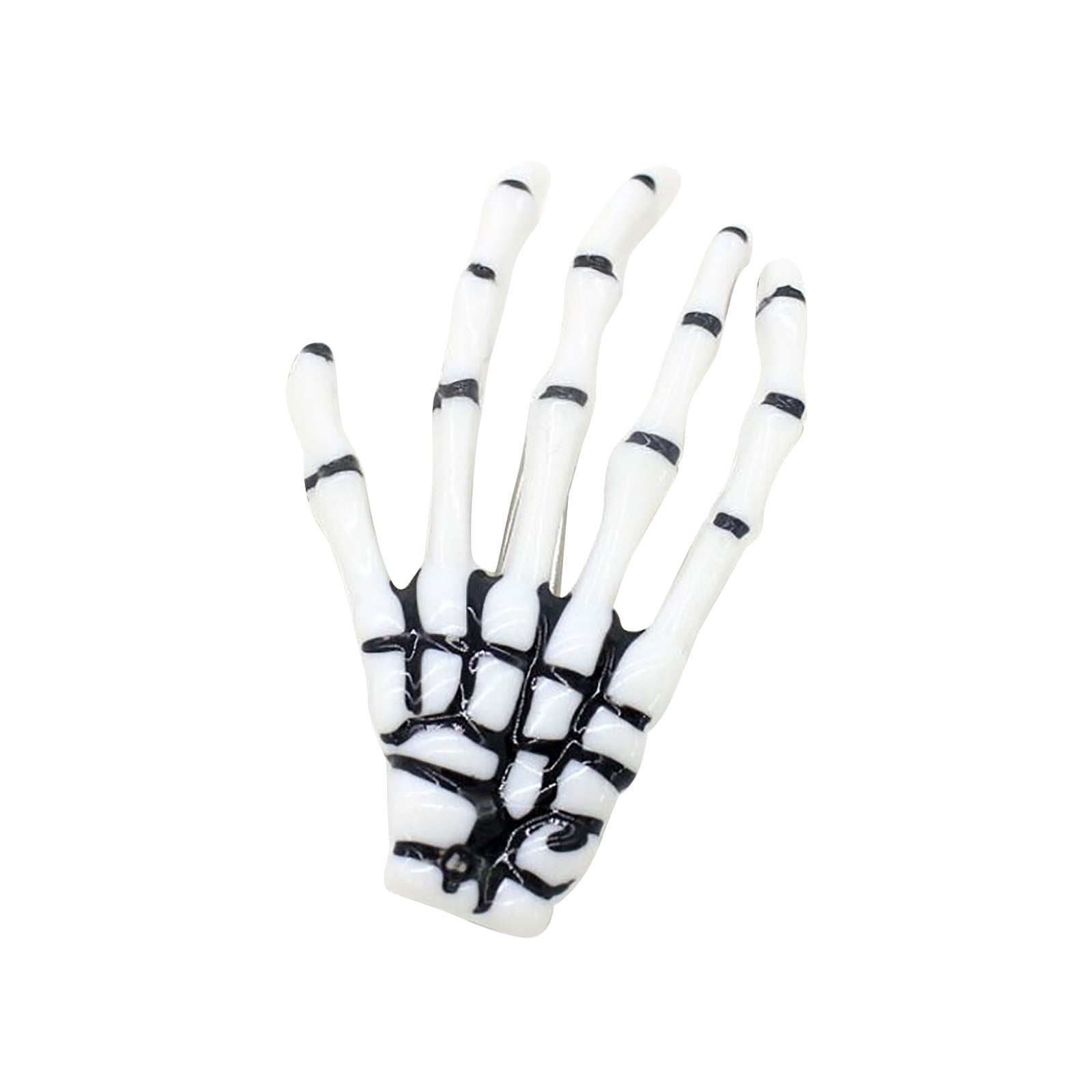 WYQLFSB Gothic Hair Clips Ghost Hand Hair Claw Clips Metal Skeleton ...
