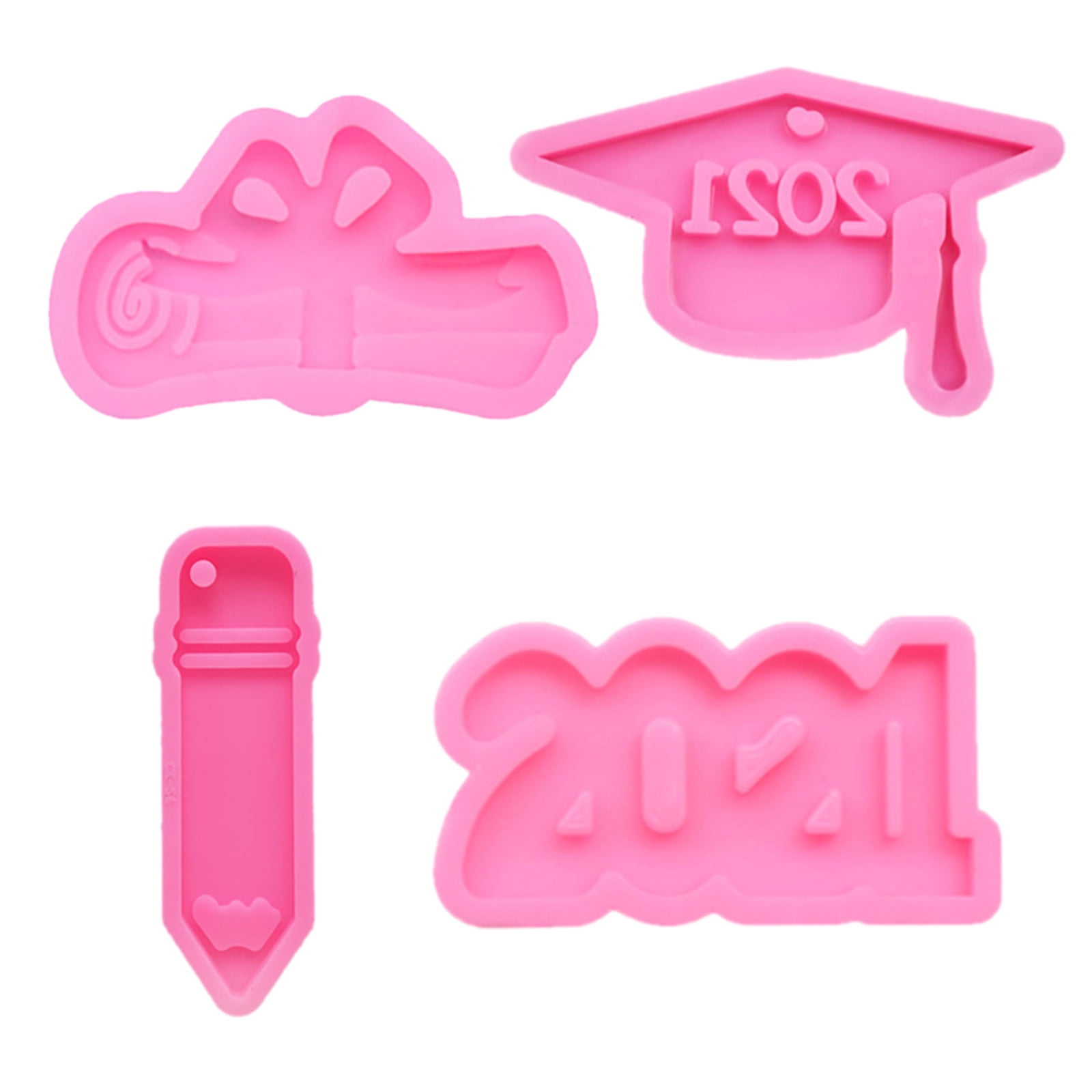 WYQLFSB Graduation Candy Molds Silicone Cake Molds for Baking Shapes ...
