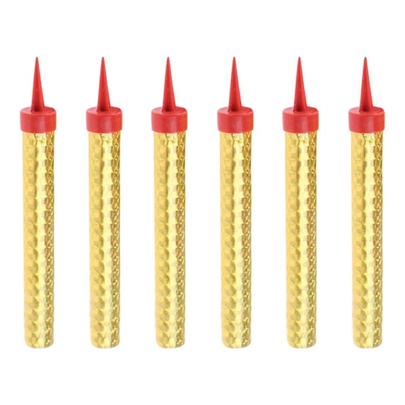 WYQLFSB King of Sparklers Pack of 6 Gold Wrapping Sparkling Candles for ...