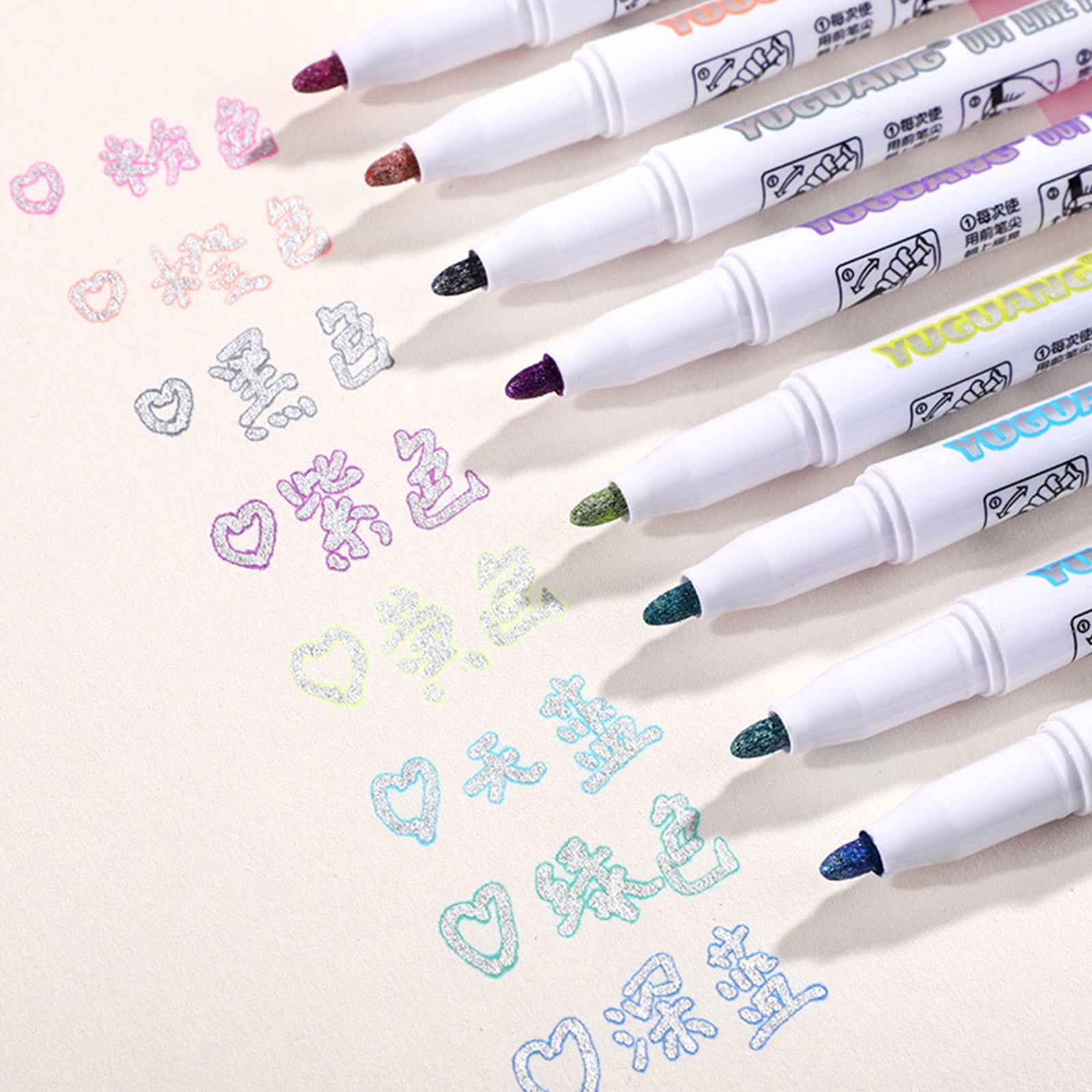 WYQLFSB Post It Notes Double line outline pen double line pen dream ...