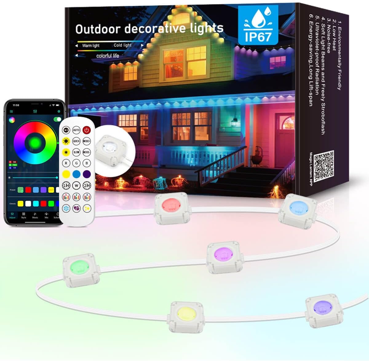 Feit Electric 30 Foot Color Changing LED String Lights - Walmart.com
