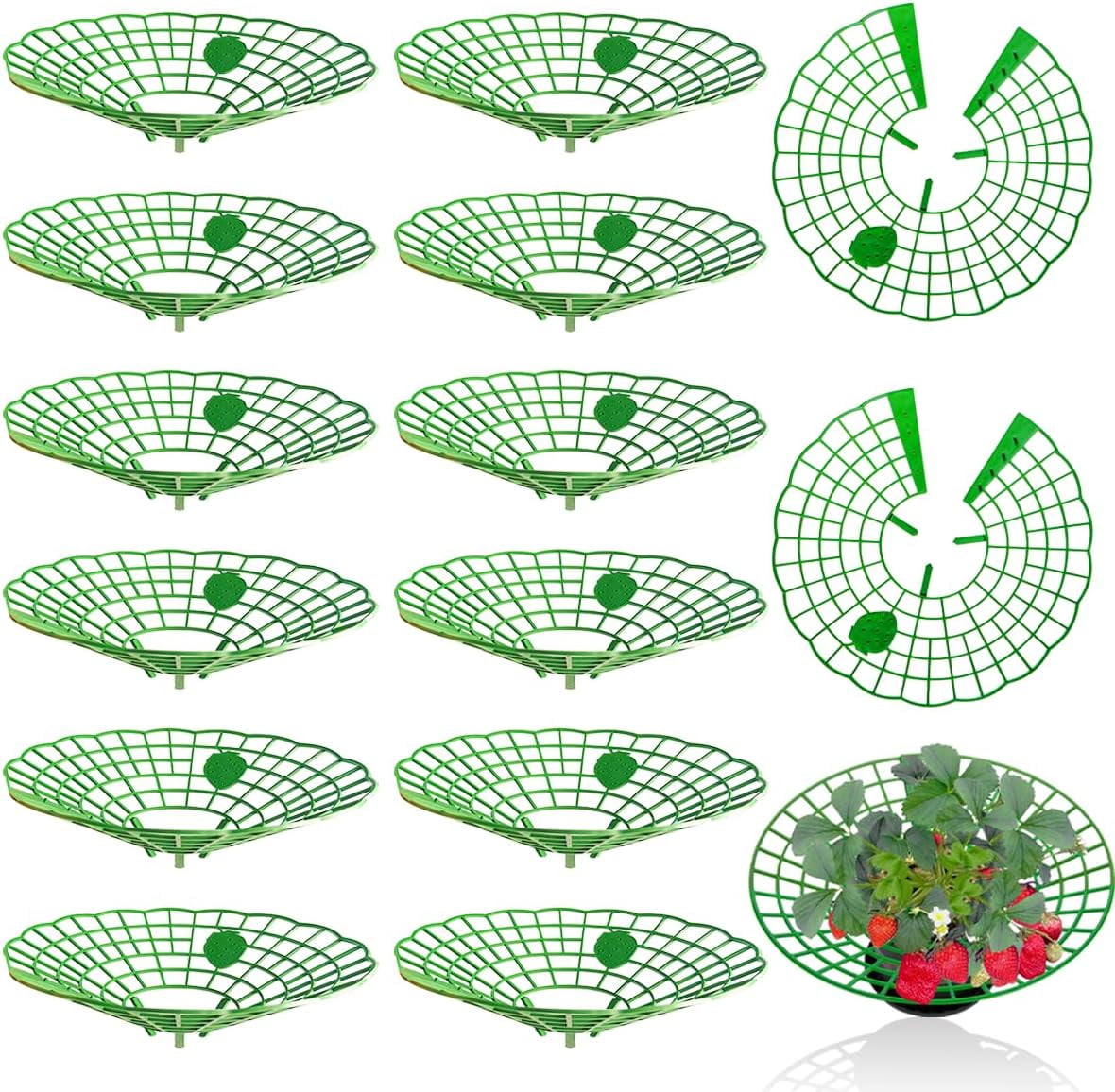 WYXSH 10 PCS Strawberry Supports,Strawberry Vegetation Support with 3 ...
