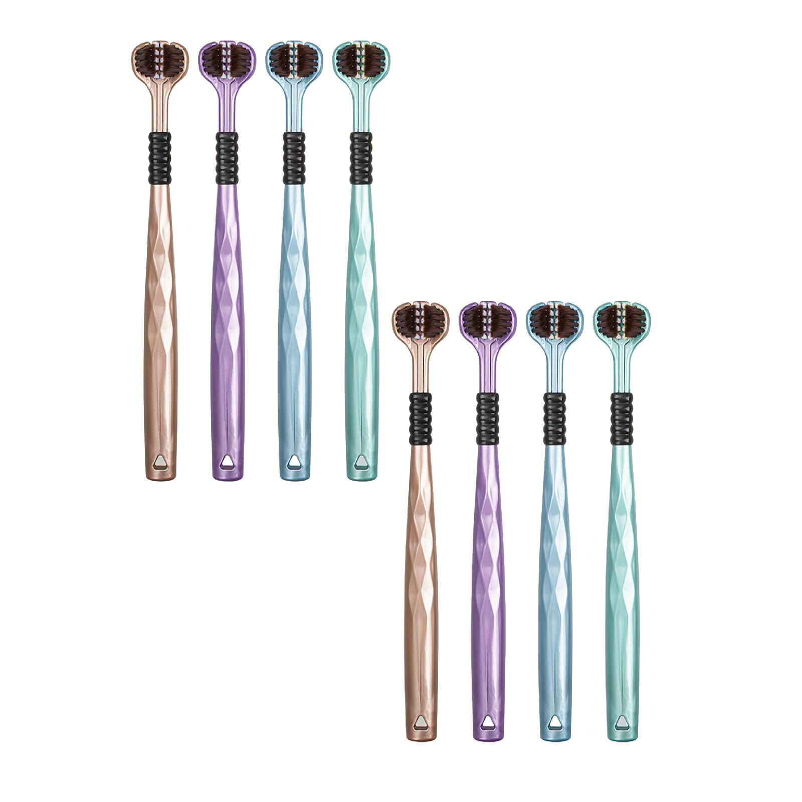 WYXSH Tri-Head Various Angle Cleaning Toothbrush,3-Sided Toothbrush ...