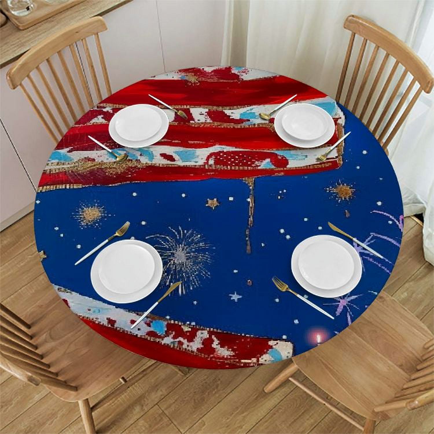 WYYP 4th of July Tablecloth Patriotic Tablecloth Decoration Red White ...