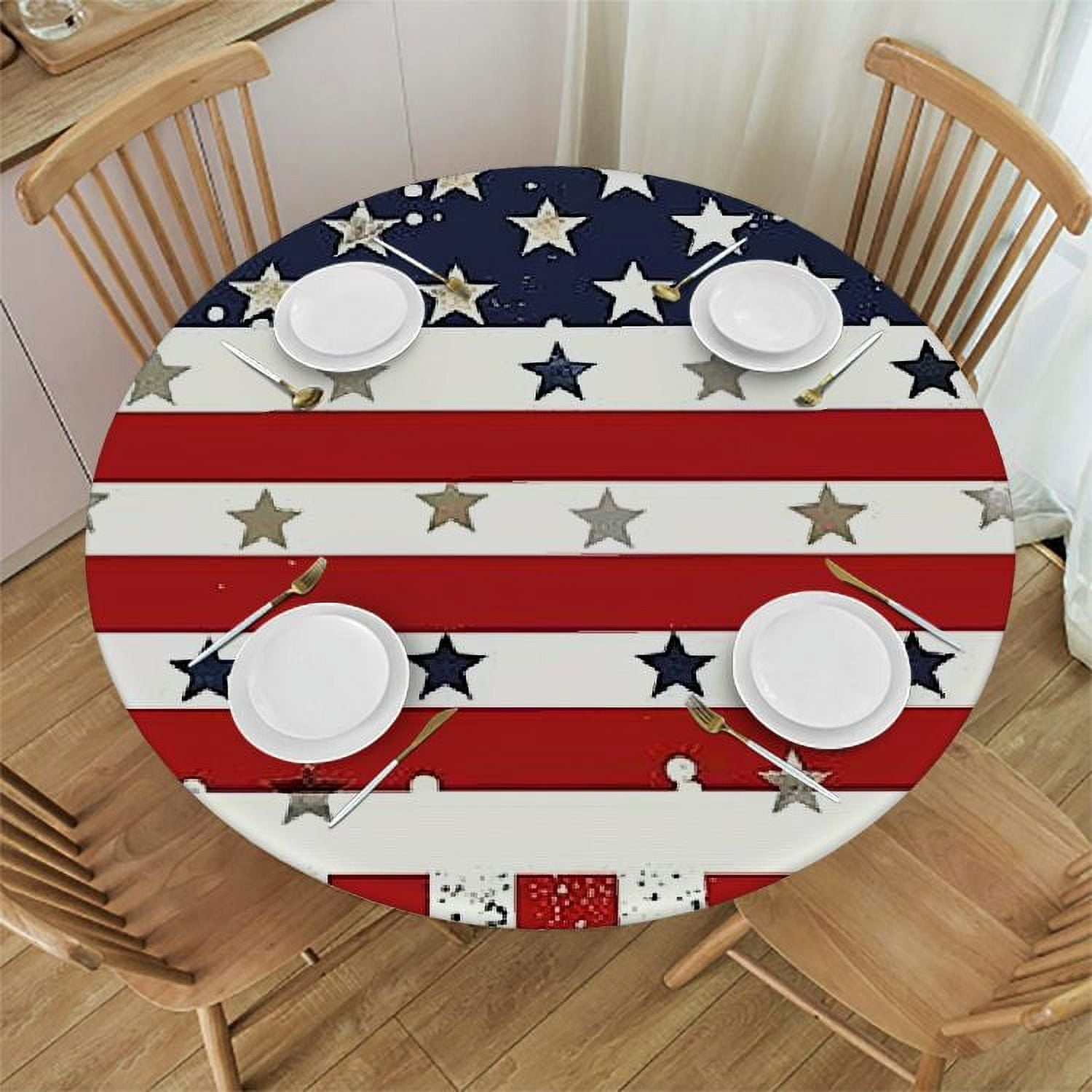 WYYP 4th of July Tablecloths, Patriotic Table Covers with Amercan Flag ...