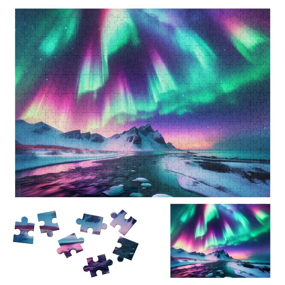 WYYP Aurora Borealis Wooden Jigsaw Puzzle Leisure Game Toy Gift for ...