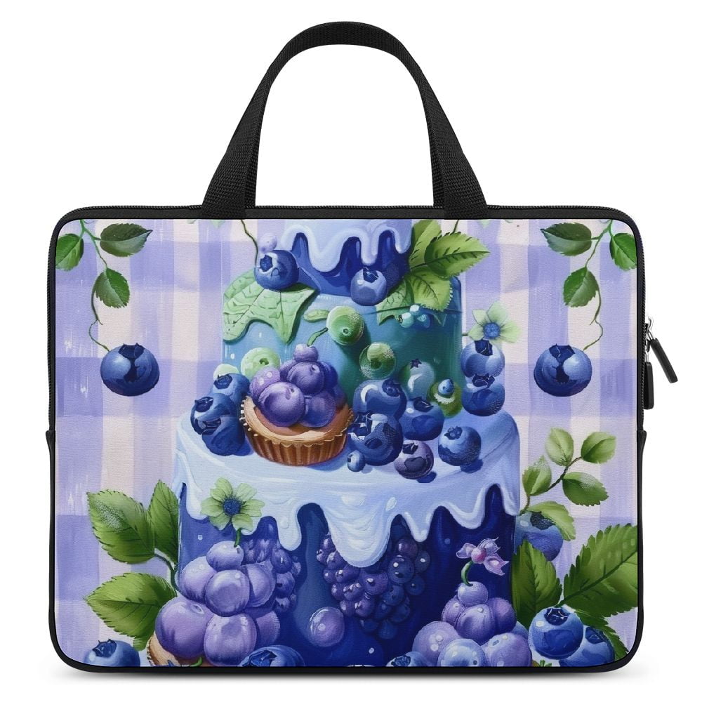 WYYP Blueberries Cake Decorations Laptop Sleeve Carrying Bag Diving ...