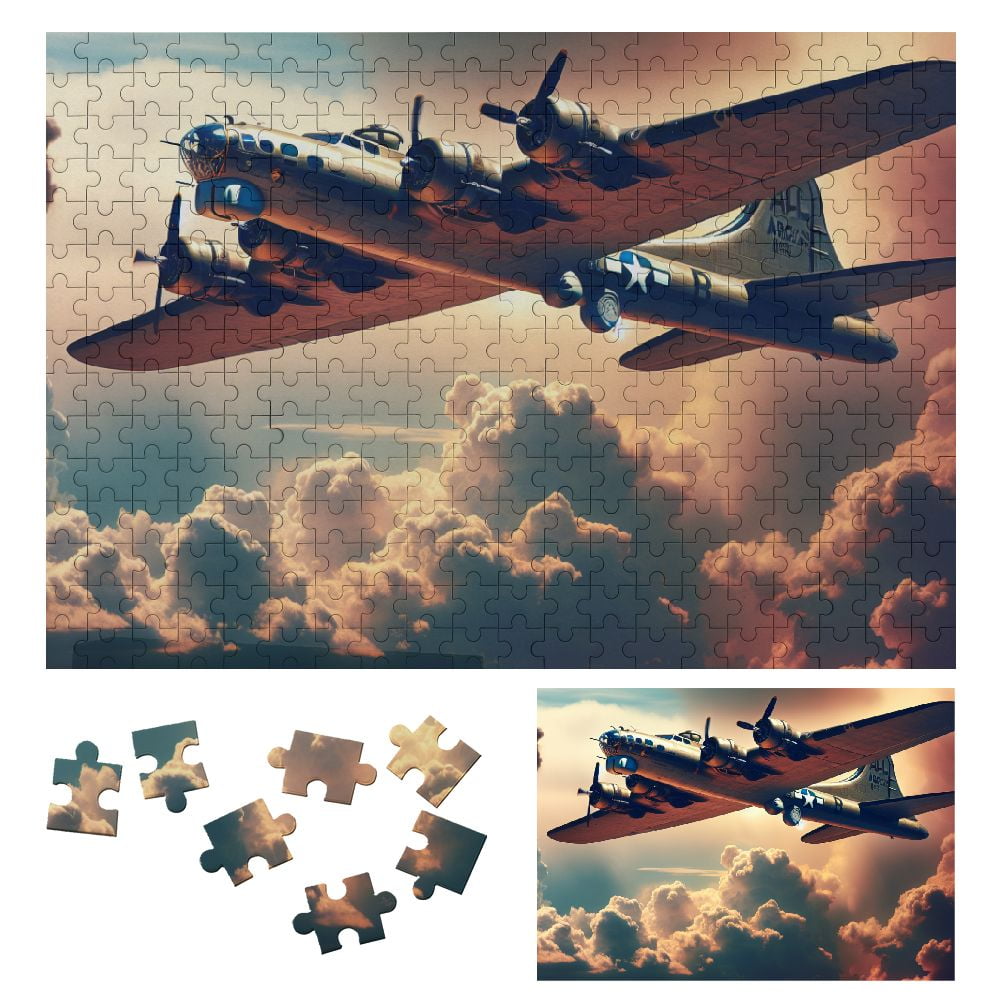 WYYP Boeing B-17 Flying Fortress Wooden Jigsaw Puzzle for Adults and ...