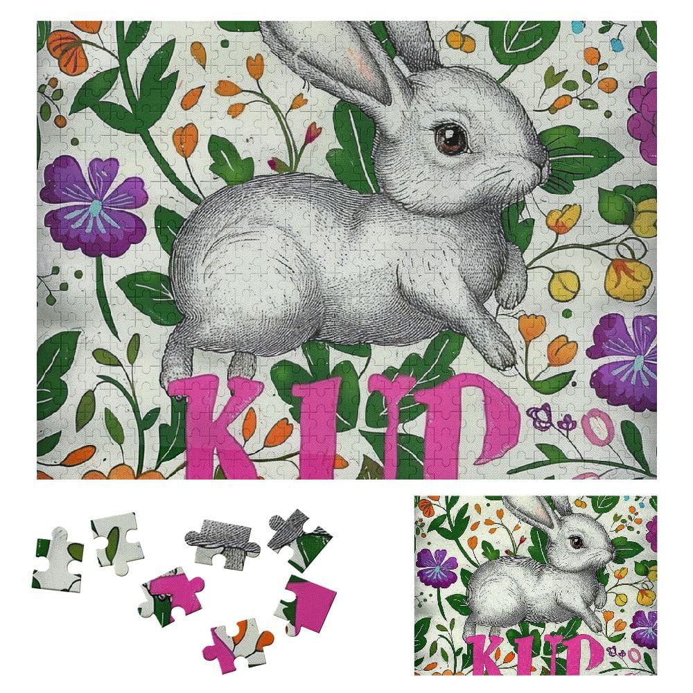 WYYP Bunny Rabbit Wooden Puzzle Challenging Difficult Wood Puzzles for ...