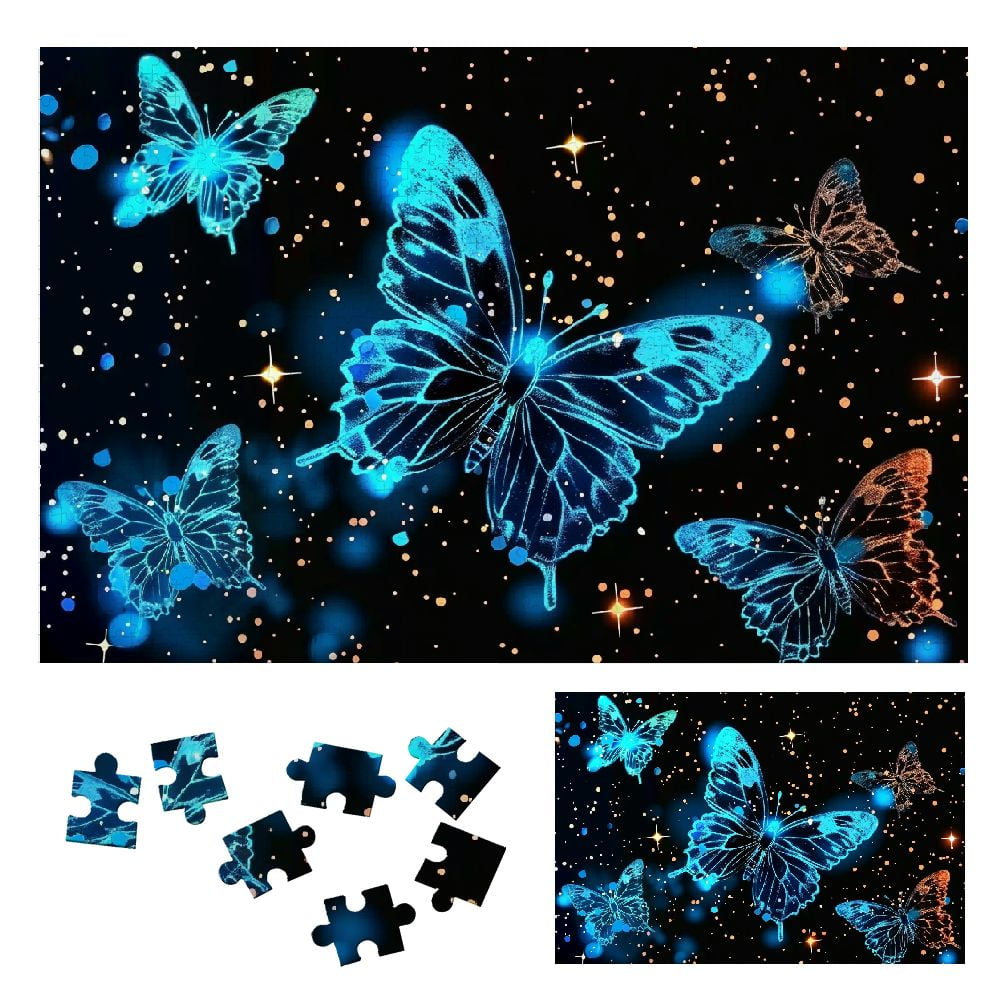 ONETECH Butterflies Stars Glow in the Puzzle Challenging Difficult ...