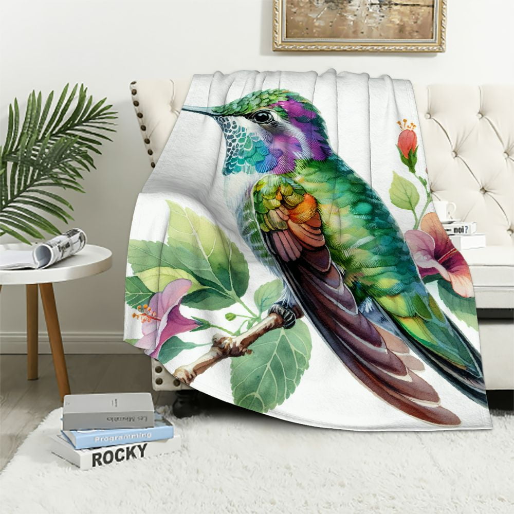 WYYP Country Hummingbird Floral Colorful Flower Bird Pictures ...