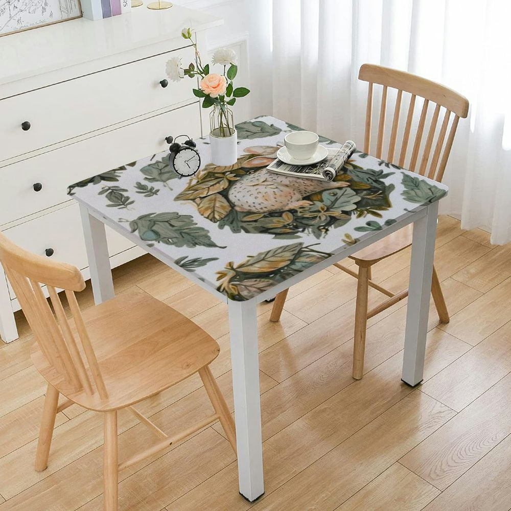 WYYP Cute Cat Square Fitted Table Cloths 100% Polyester Fiber Mother's ...