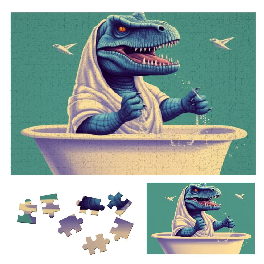 WYYP Dinosaur Wooden Jigsaw Puzzle for Adults and Kids - Gift for ...