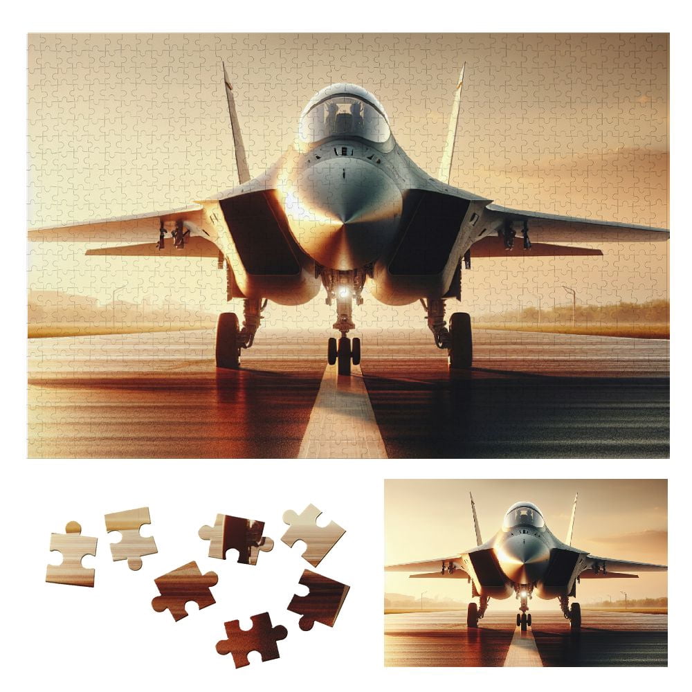 WYYP Fighter Jet Wooden Puzzle Challenging Difficult Wood Puzzles for ...