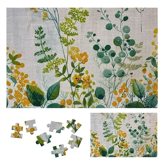 WYYP Floral Design Wooden Jigsaw Puzzle Challenging Difficult Wood ...