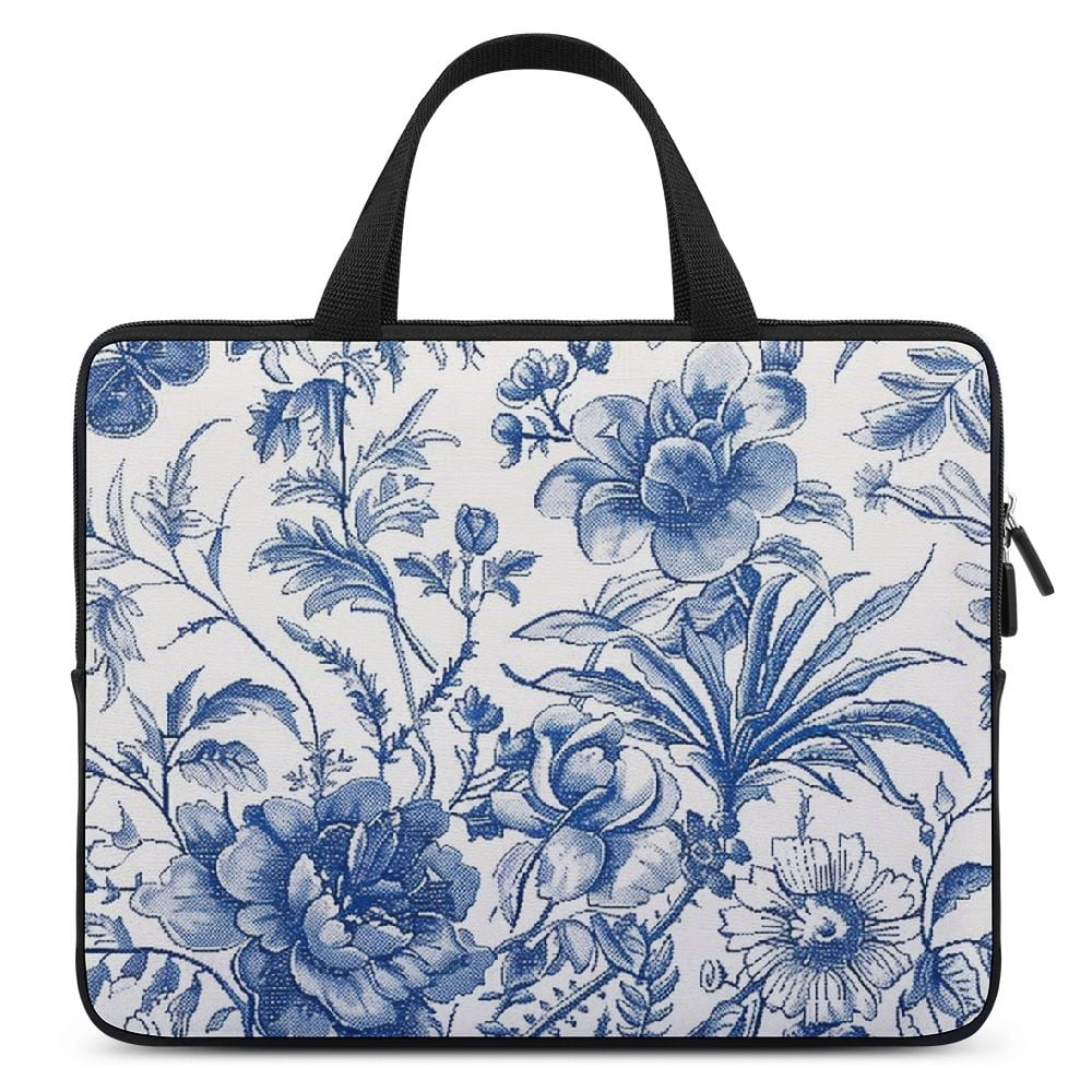 WYYP Floral Print Fine Foliage Lace Vintage Laptop Sleeve Carrying Bag ...