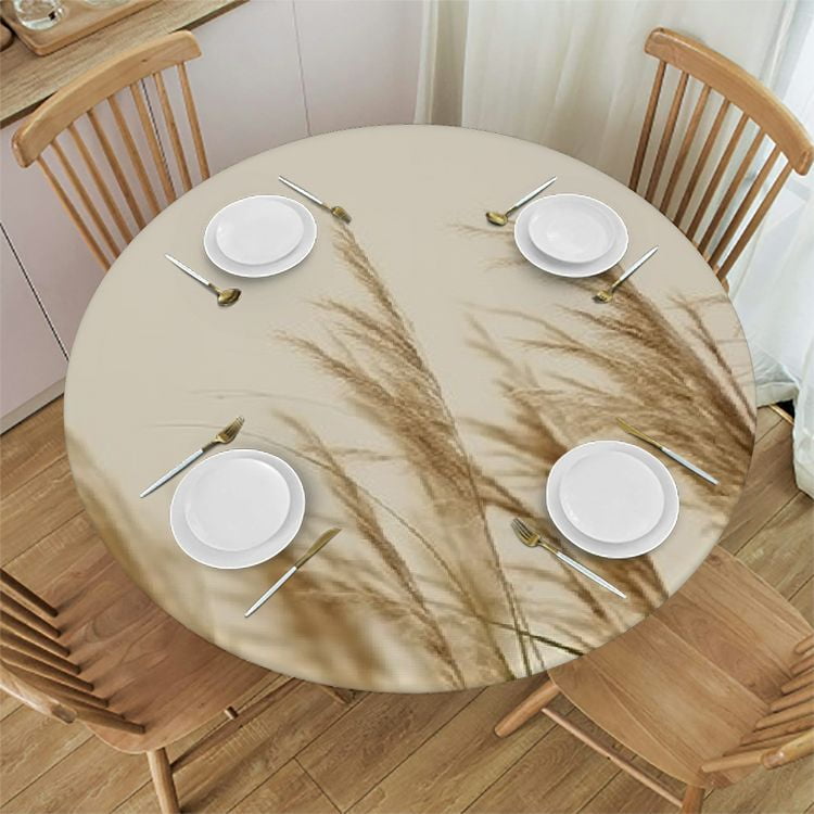 WYYP Grass Grass Round Table Cover 100% Polyester Fiber for Picnic ...