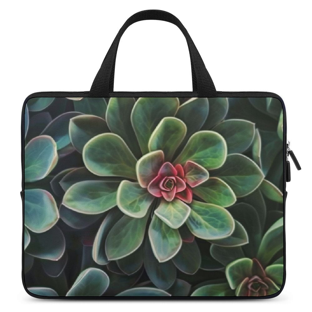 WYYP Green Leaves Diving Fabric Laptop Sleeve Carrying Bag for On-The ...