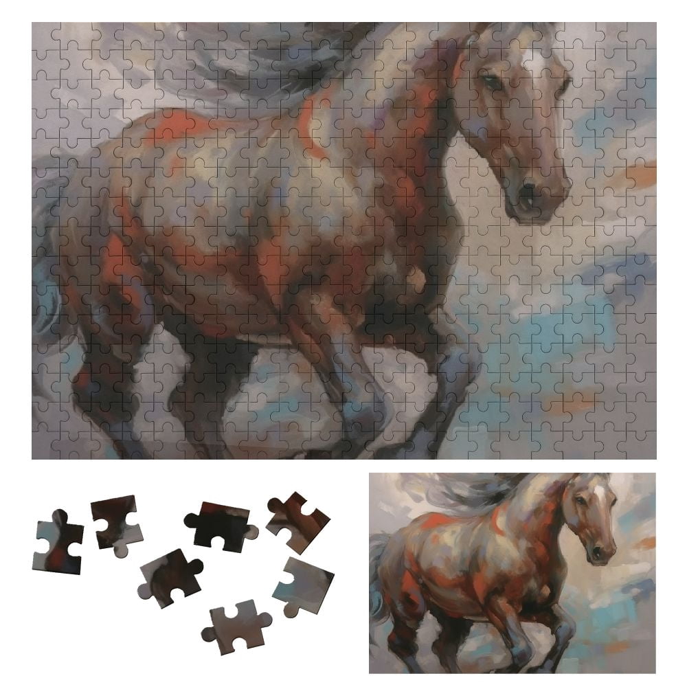 WYYP Horse Clouds Wind Wooden Jigsaw Puzzle for Adults and Kids Gift ...