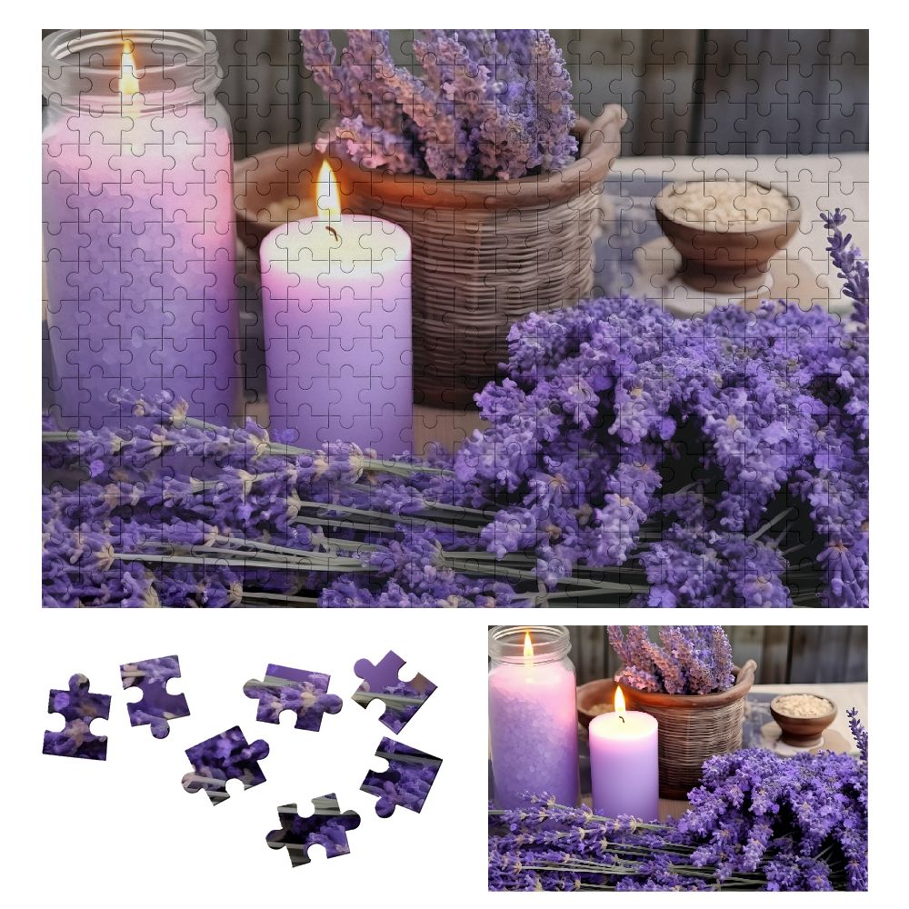 WYYP Lavender Wooden Puzzle for Adults and Kids Challenging Difficult ...