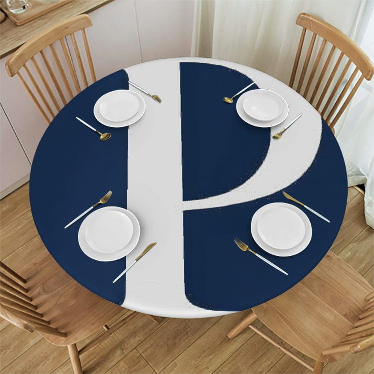 WYYP Letter P Letter P Round Tablecloth Waterproof Resistant Fabric 100 ...