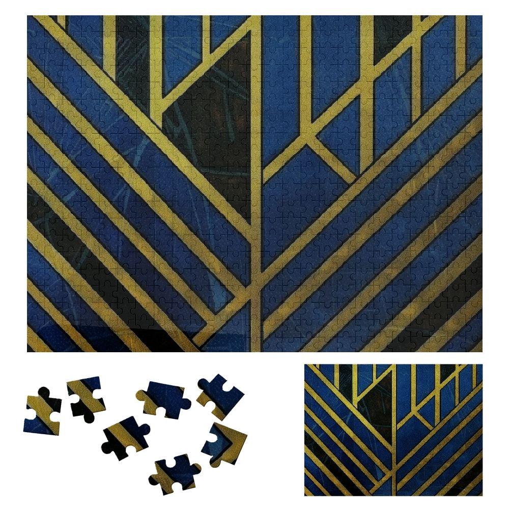 WYYP Lines Modern Art Deco Wooden Jigsaw Puzzle for Adults and Kids ...