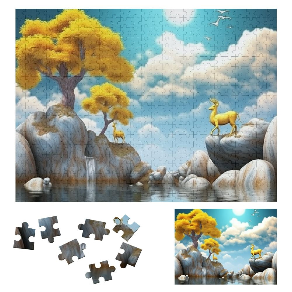 WYYP Magic Realism Wooden Puzzle Challenging Difficult Wood Puzzles for ...