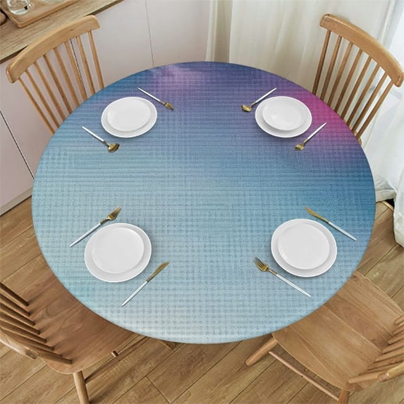 WYYP Minimalist Sky and Clouds Round Tablecloth Waterproof Resistant ...