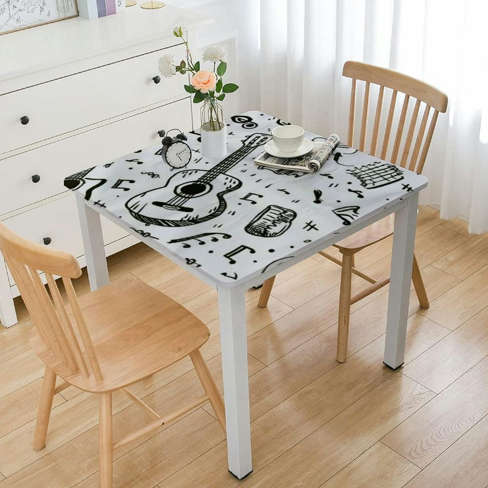 WYYP Music Notes Square Table Cover 100% Polyester Fiber 40*40 ...