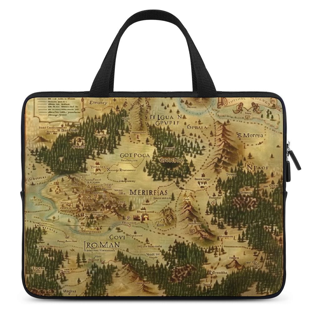 WYYP Narnia Map Trees Neoprene Laptop Sleeve Diving Fabric Tablet Cover ...