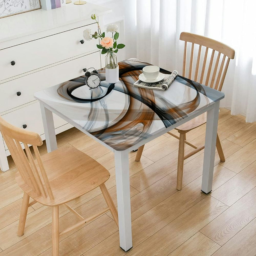 WYYP Picnic Dining Kitchen Farmhouse Square Table Cover Abstract Modern ...