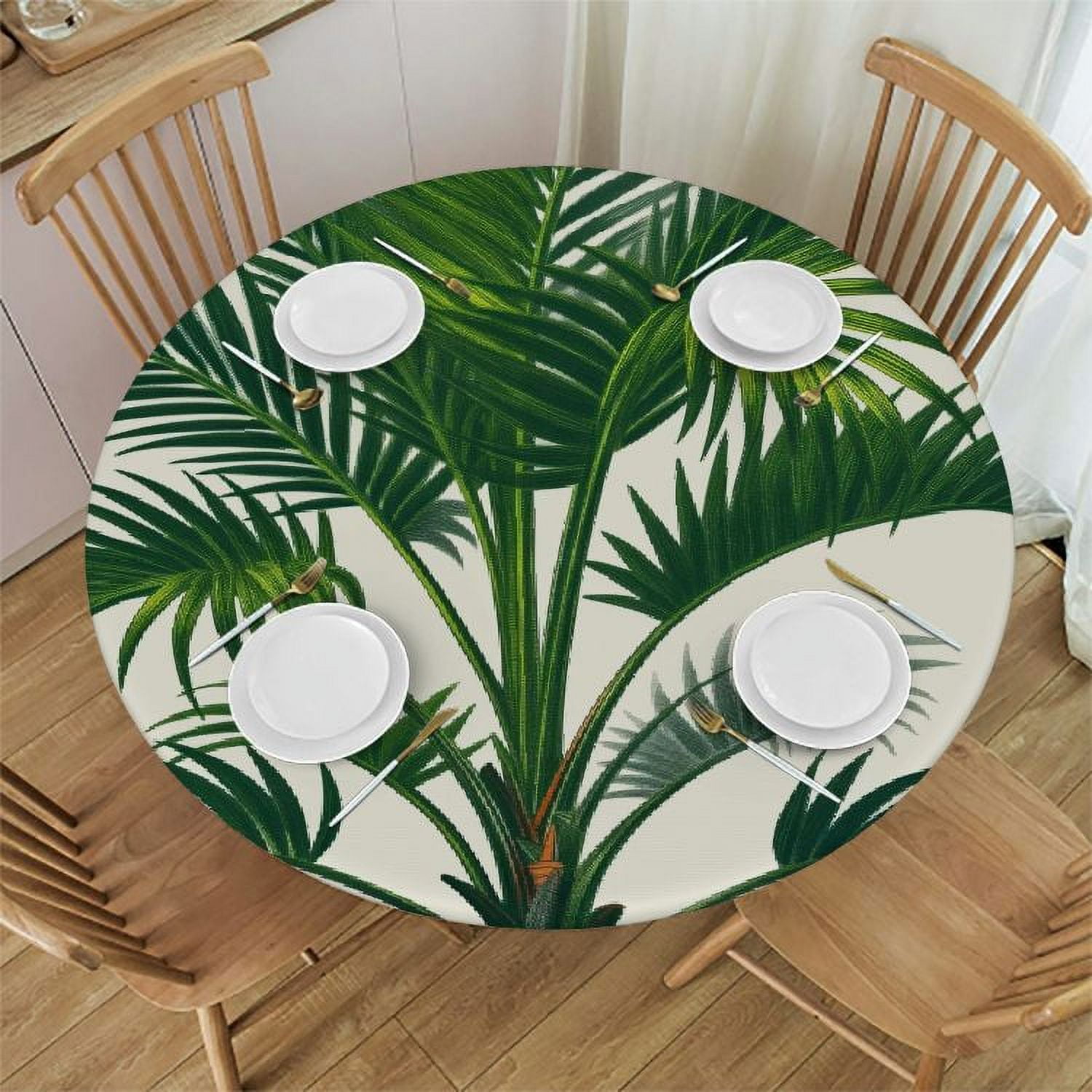 WYYP Round Table Cover 100% Polyester Fiber Tablecloth for Home ...