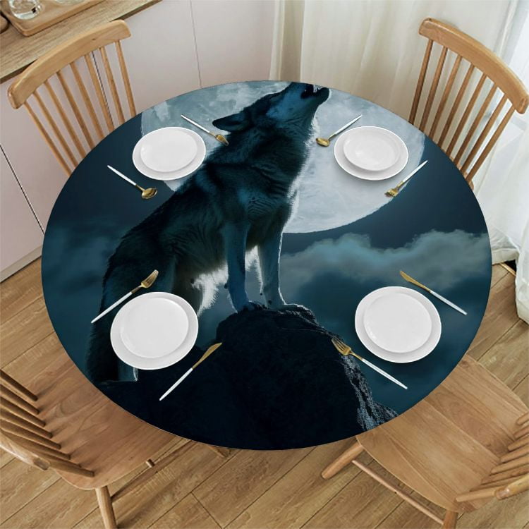 WYYP Round Tablecloth 100% Polyester Fiber Table Cloth - The Hungry ...