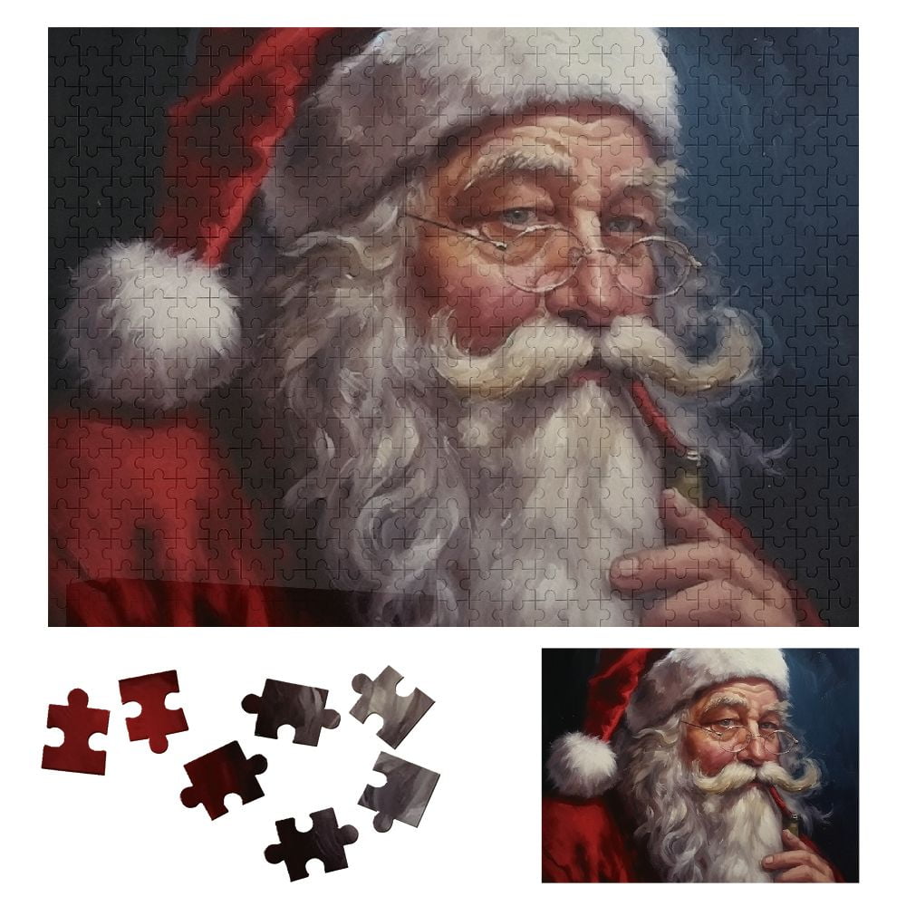 WYYP Santa Claus Wooden Jigsaw Puzzle Challenging Difficult Wood ...
