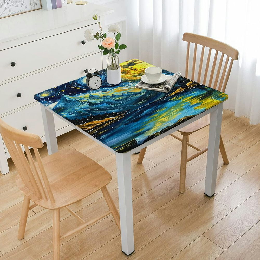 WYYP Starry Night Sky Square Table Cloth 100% Polyester Fiber 46*46 ...