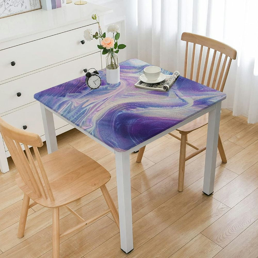 WYYP Swirl Abstract Brush Strokes Square Tablecloth for Picnic Dining ...