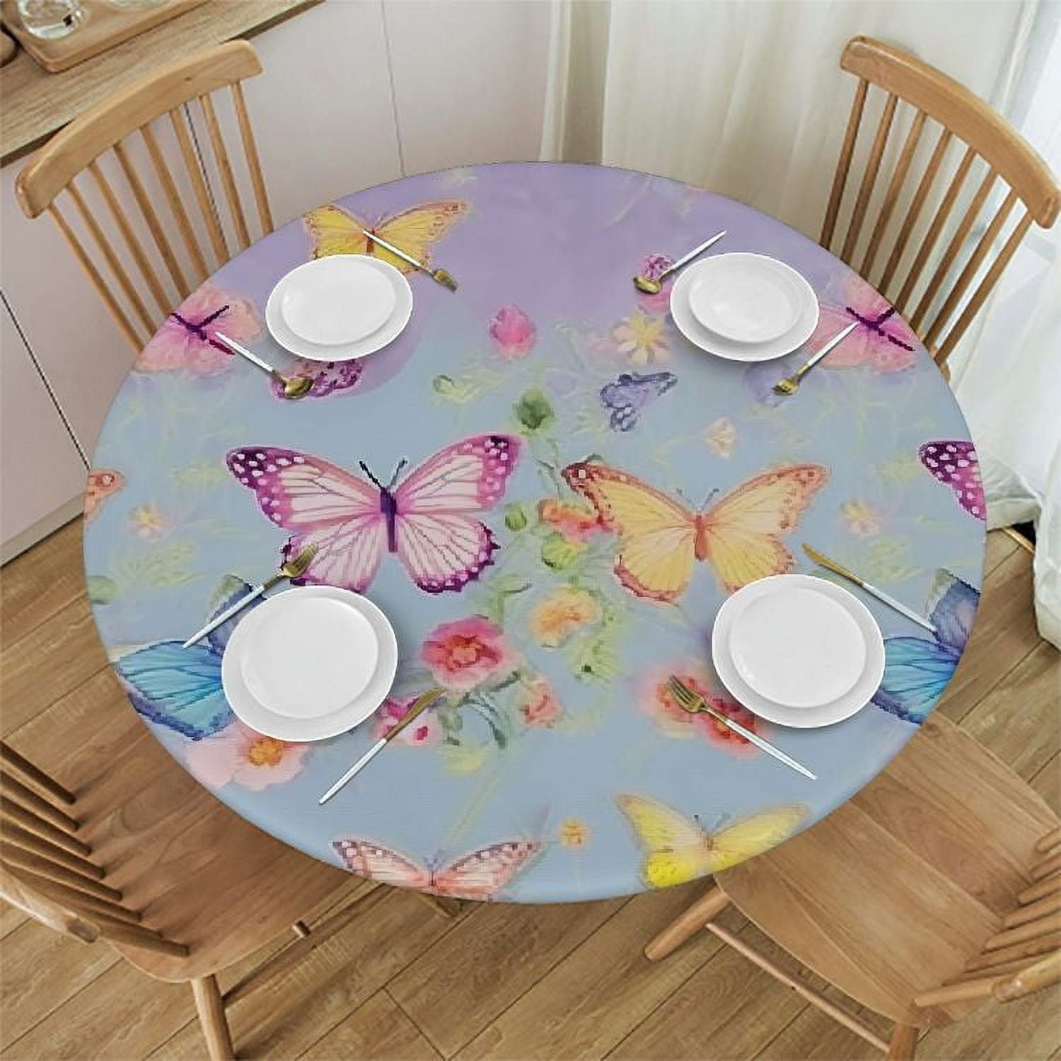 WYYP Tablecloths - Butterfly Birthday Decorations Tablecloth Colorful ...