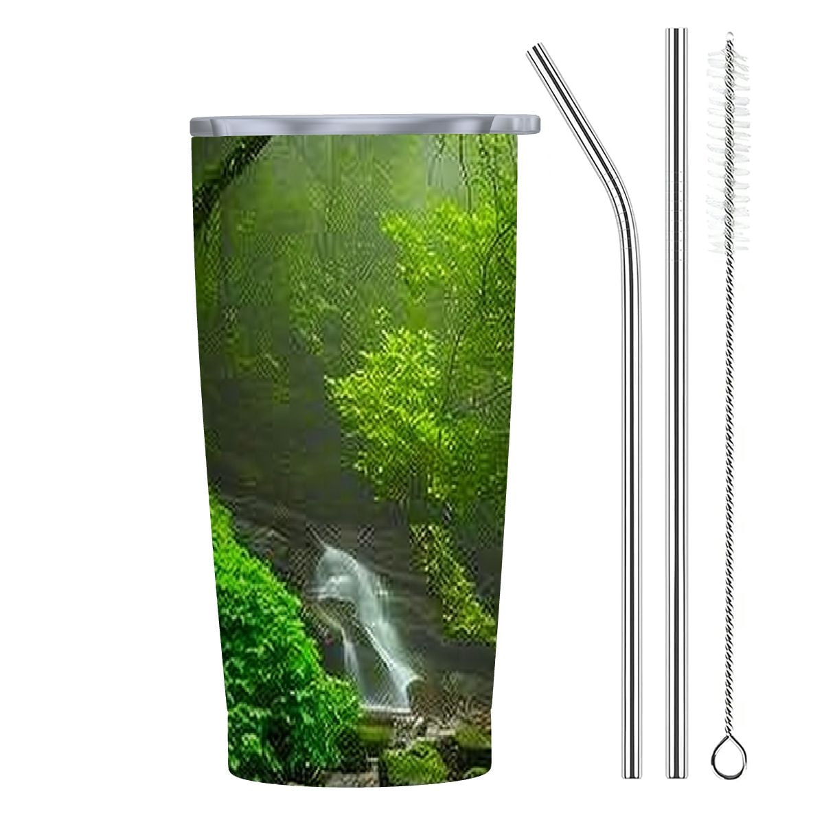 WYYP Waterfall 20oz Car Straw Cup (with Straw) 304 Stainless Steel ...
