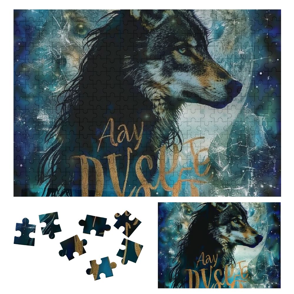 WYYP Wolf Girl Digital Art Impossible Wooden Puzzles Gift for Family ...