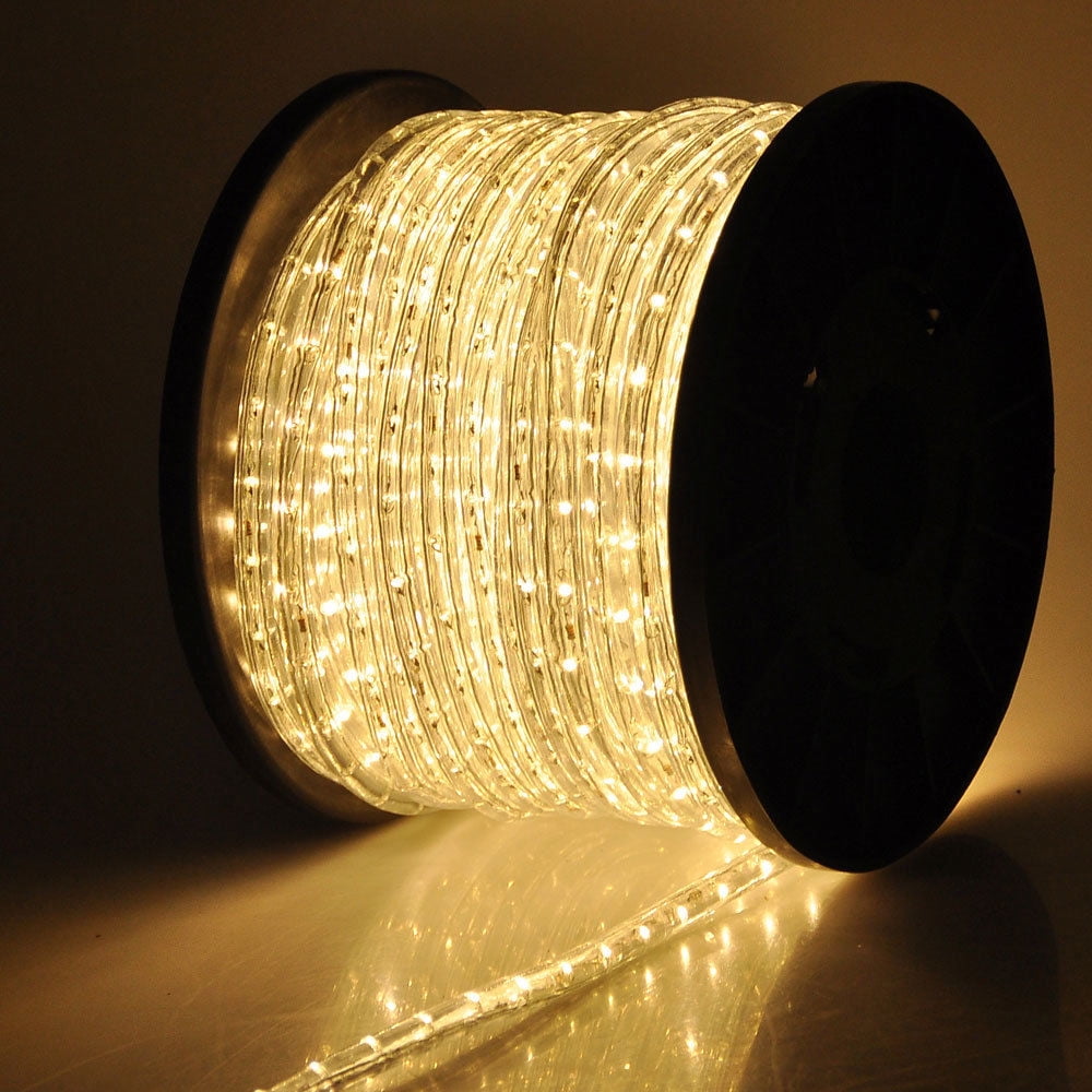 WYZworks 100 feet LED Rope Lighting (WARM WHITE) Blue, Green, Red, RGB ...