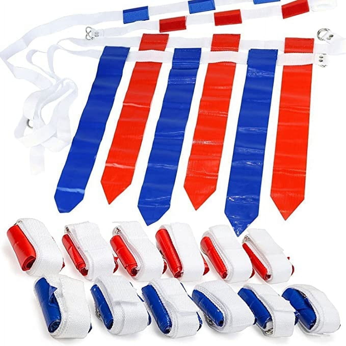 WYZworks Kids & Adult Flag Football Gear - 12 Player Set with 36 Flags ...