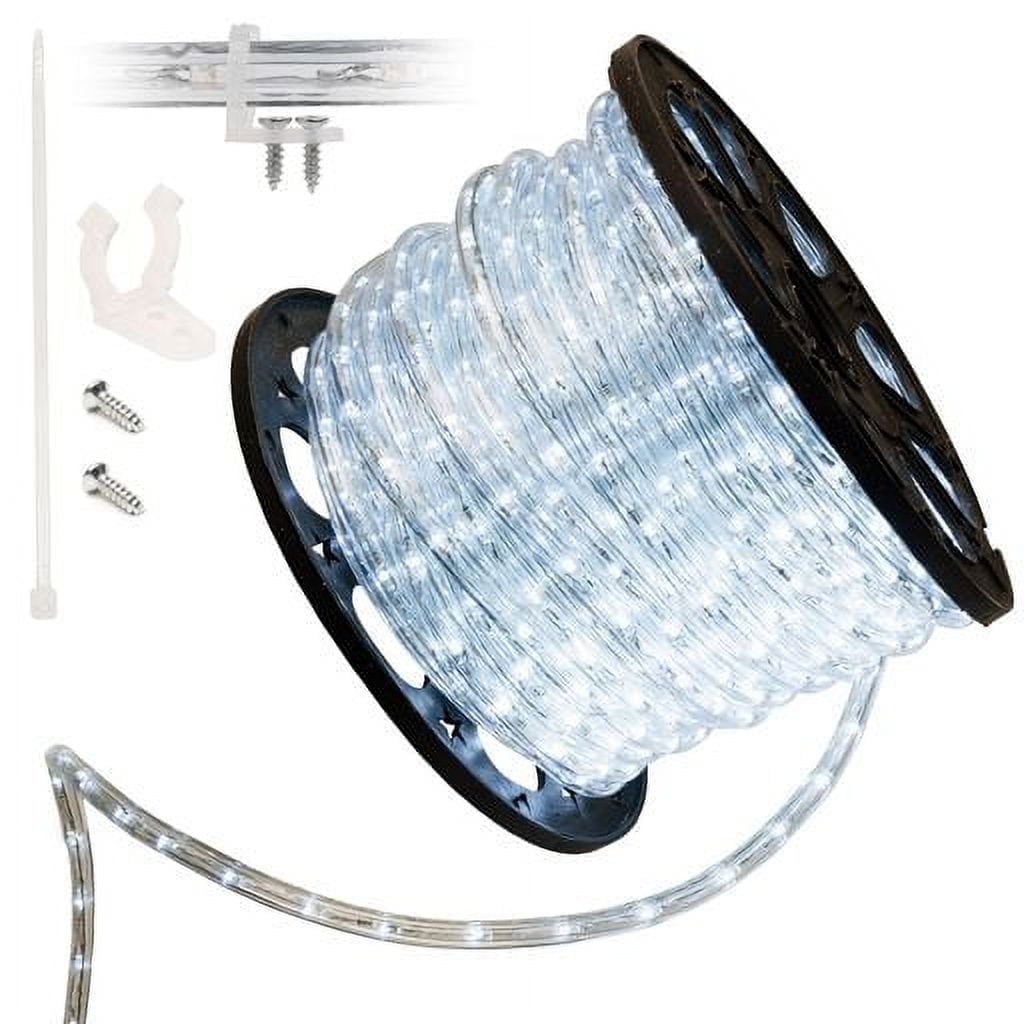 West Ivory 1656LEDs, 150ft LED Cool White Rope Light, Connectable ...
