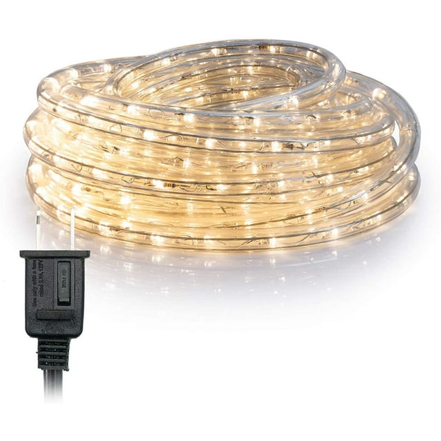 WYZworks 25 feet WARM WHITE LED Extendable Rope Lights for Backyard ...