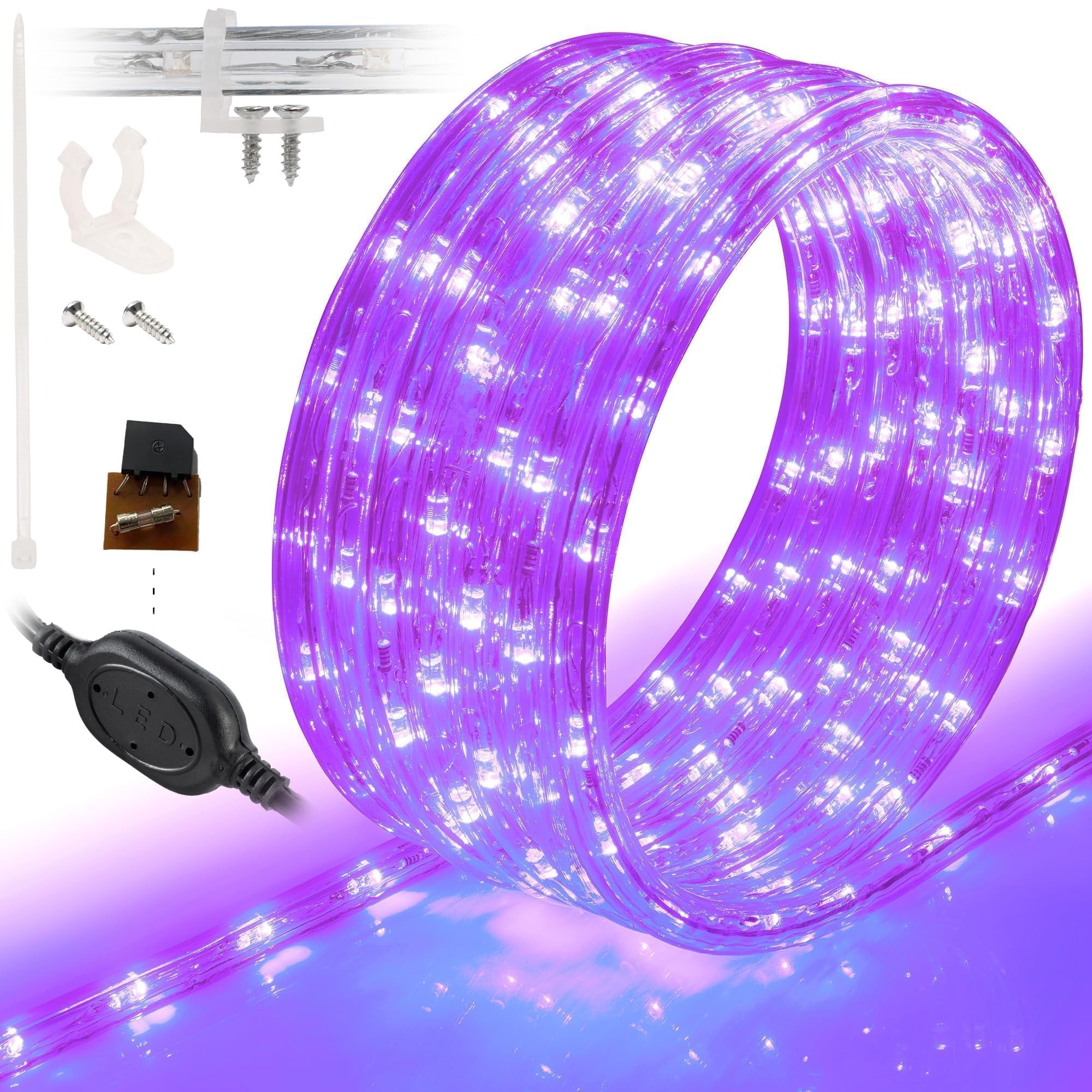 WYZworks 3312LEDs, 300ft LED Outside Rope Lights, Outdoor ETL Certified ...