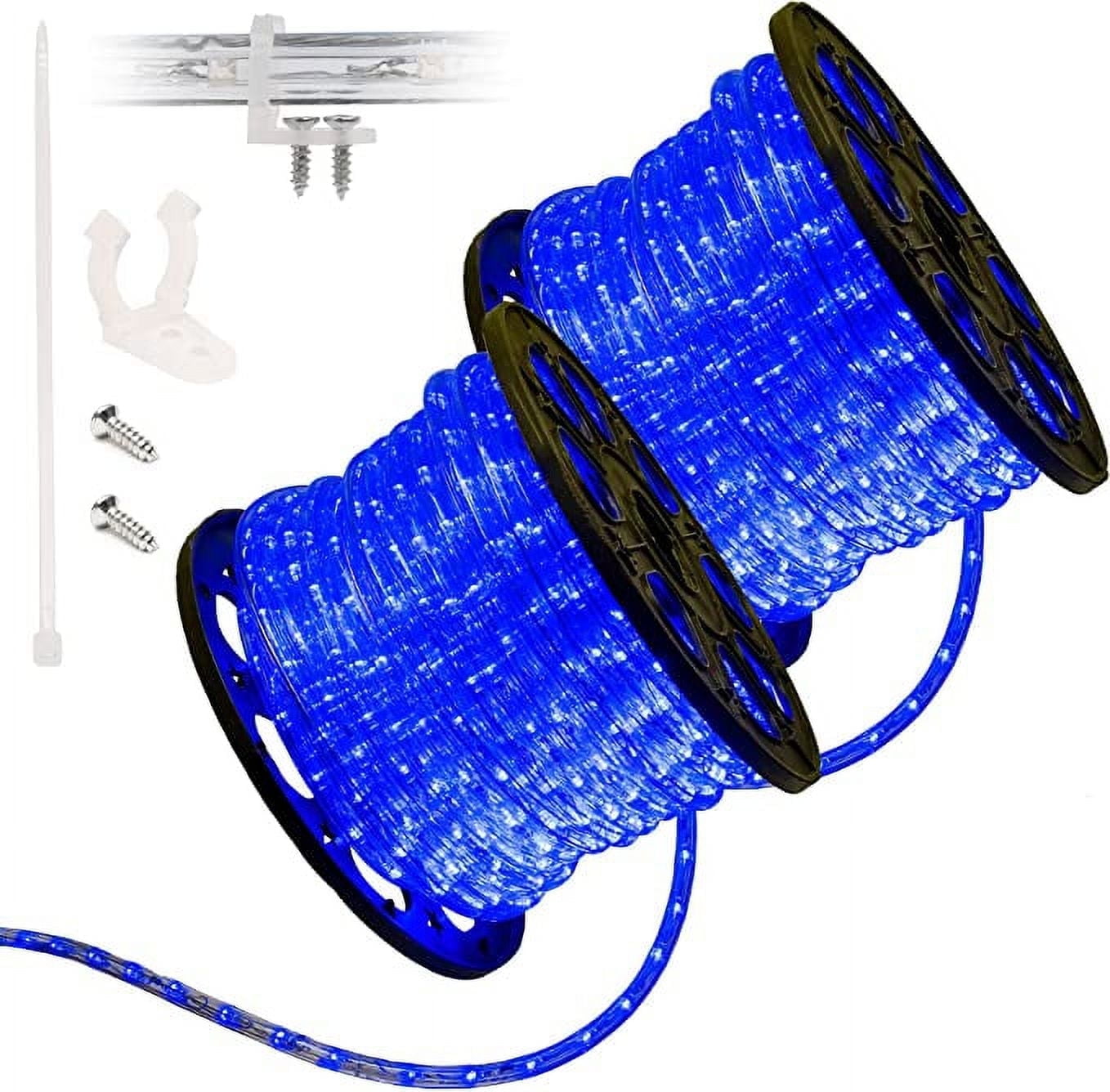 WYZworks 3312LEDs, 300ft LED Blue Outside Rope Light, Connectable ...